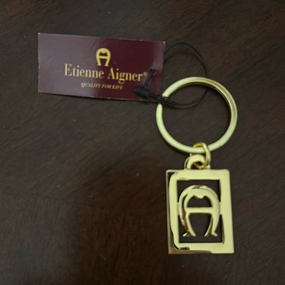 Etienne Aigner | Accessories | Etienne Aligner Nwt Classic Gold Metal ...